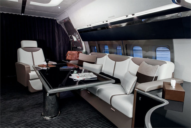 Project 5: Boeing BBJ 757 interior design - M&R Associates